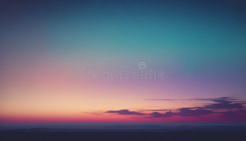 Illustration of Twilight Evening or Morning Minimal Stock Illustration ...