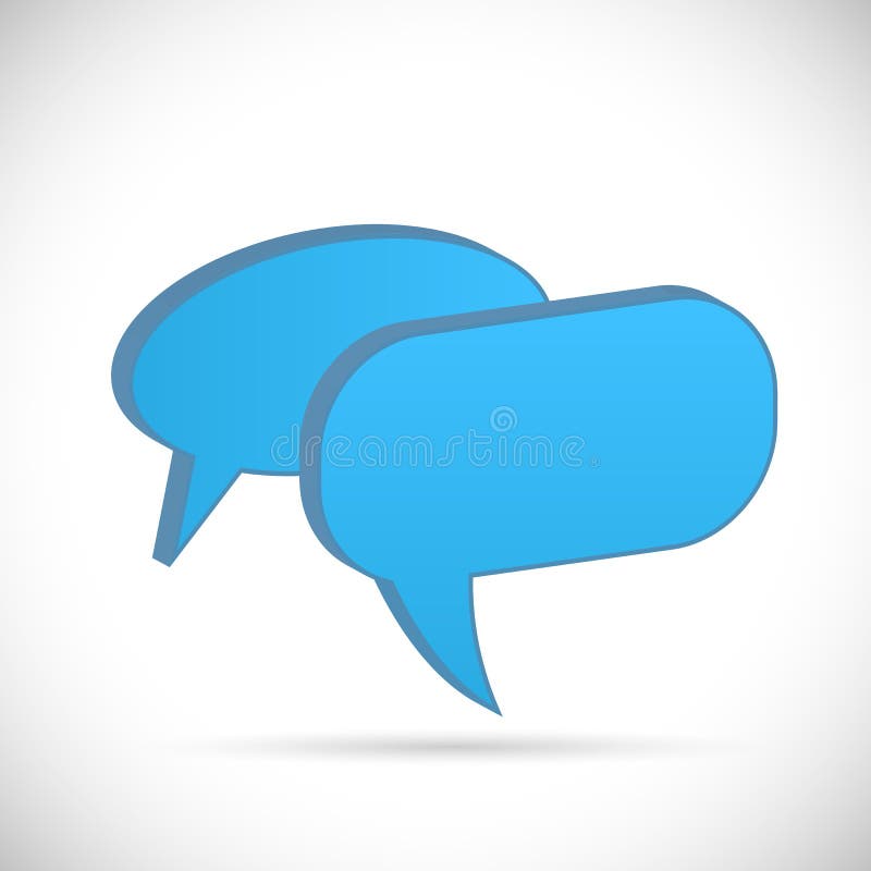 Chat Bubbles Illustration stock vector. Illustration of message - 111740439