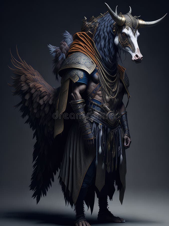 Illustration of Two Creatures Wearing Different Coloured Capes Created ...