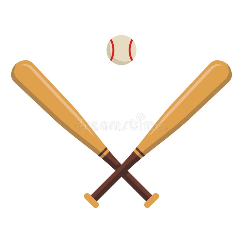 Crossed Bats Softball Stock Illustrations – 420 Crossed Bats Softball ...
