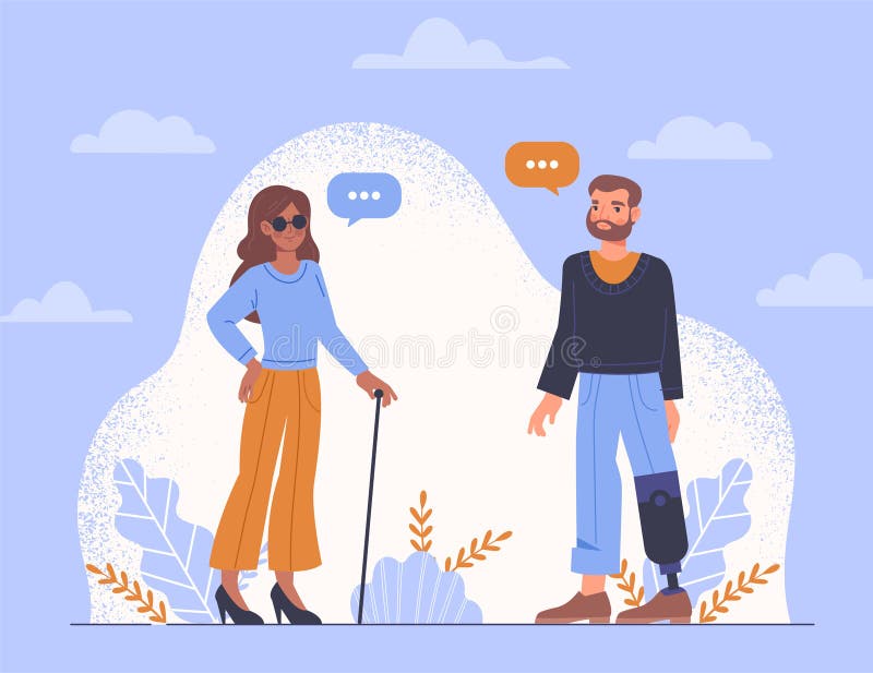 Inclusive Conversation Illustration. Vector Illustration Stock Vector ...