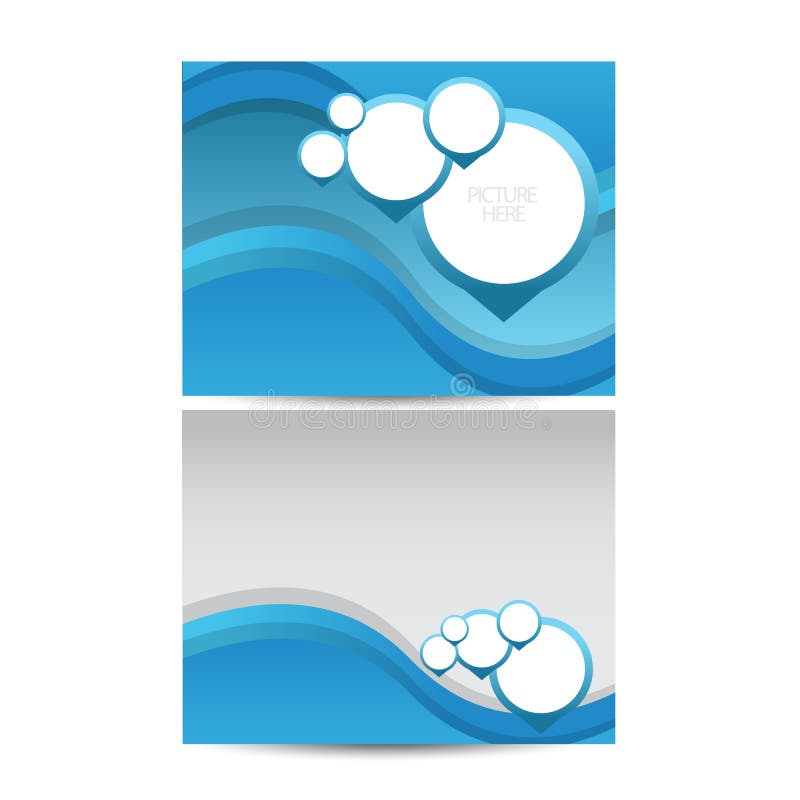 Illustration of Two-fold Business Brochure. Stock Vector - Illustration ...