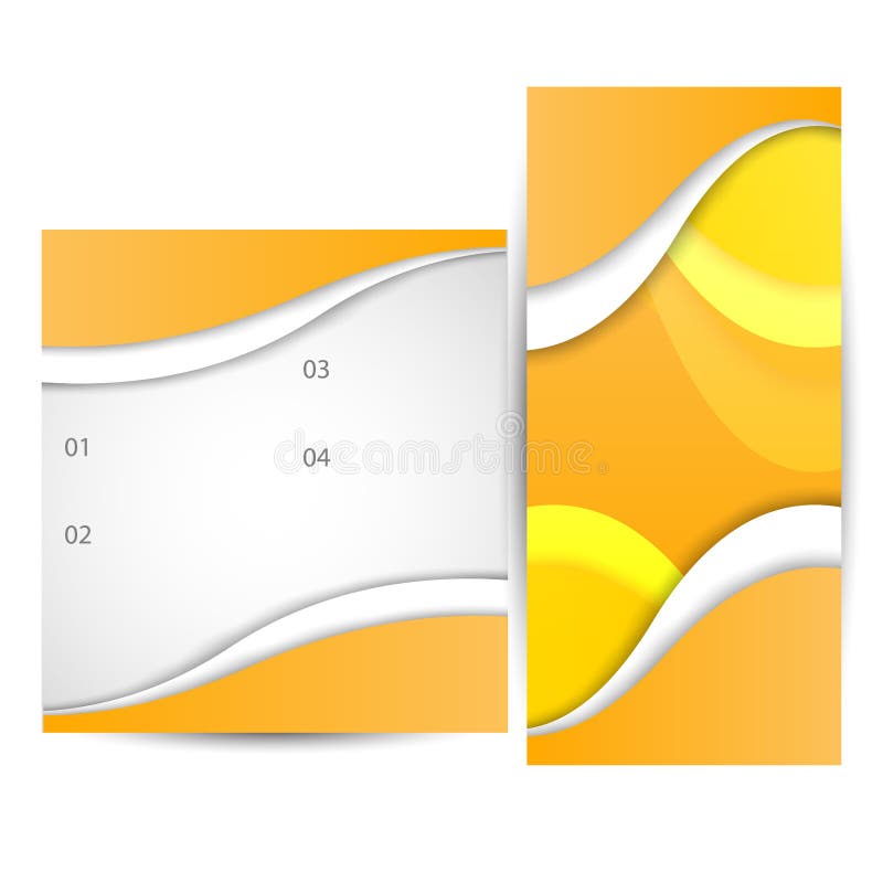 Illustration of Two-fold Business Brochure. Stock Vector - Illustration ...