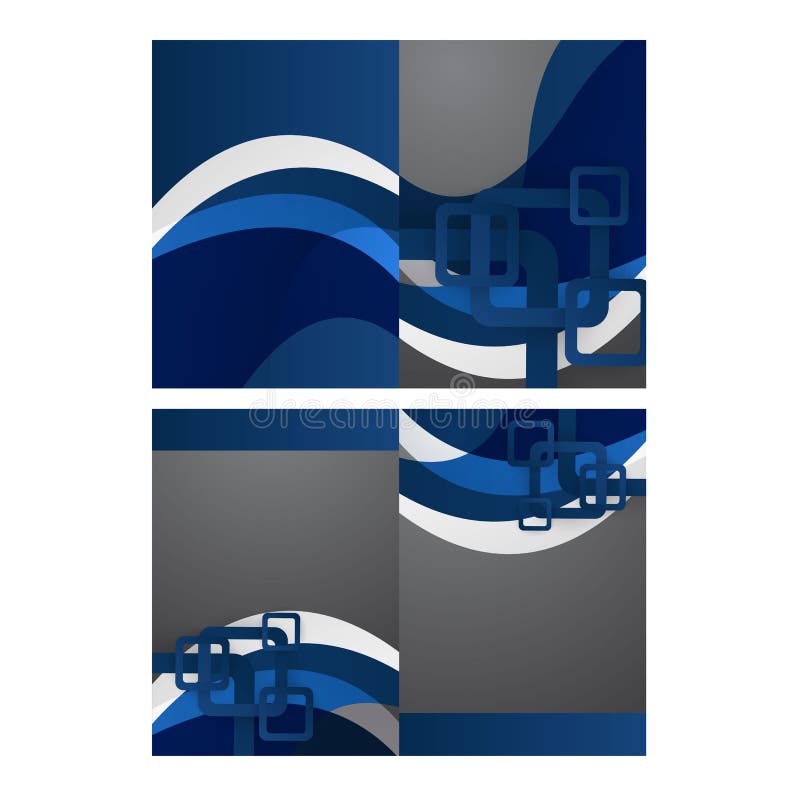 Illustration of Two-fold Business Brochure. Stock Vector - Illustration ...