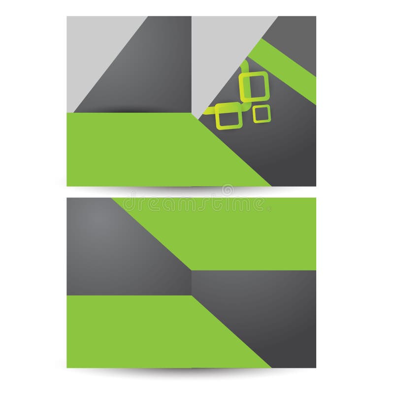 Illustration of Two-fold Business Brochure. Stock Vector - Illustration ...