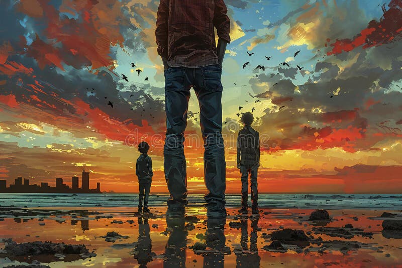 Two Friends, One Tall and the Other Short in Height, Stood Side Stock ...