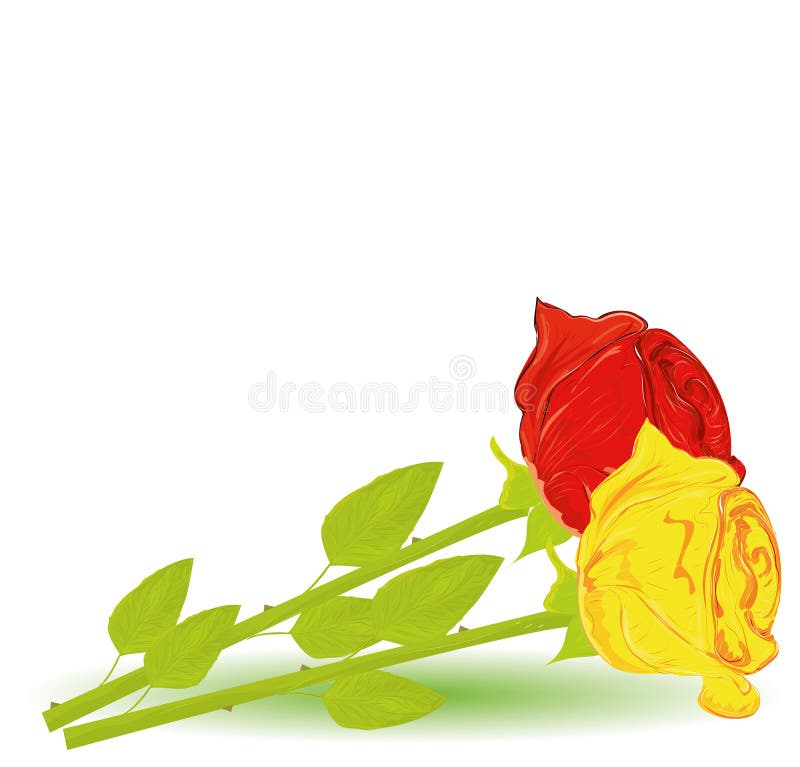 Two Roses Stock Illustrations – 1,682 Two Roses Stock Illustrations ...