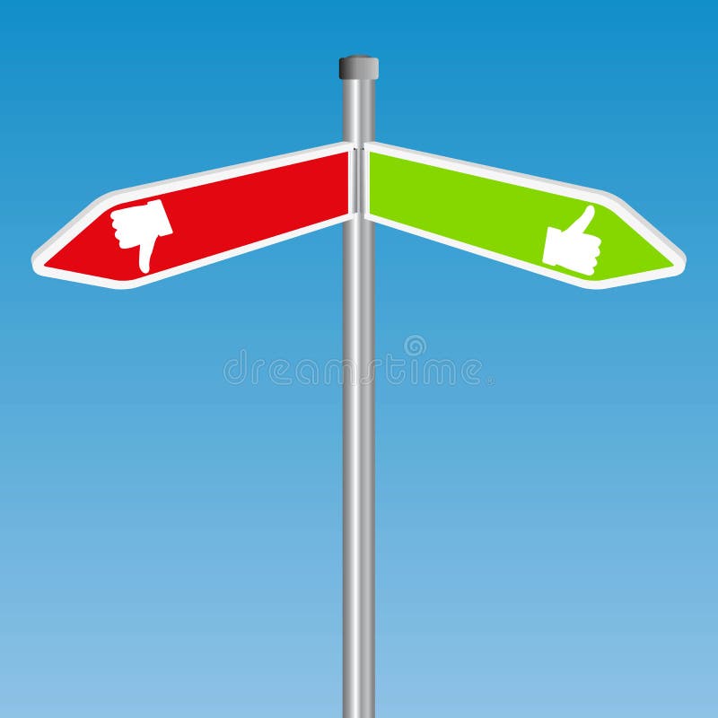 Two Signs Opposite Stock Illustrations – 325 Two Signs Opposite Stock ...