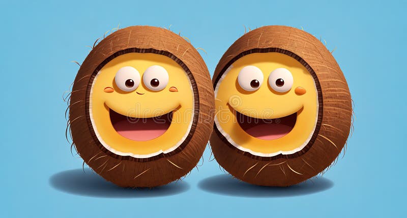 Smiling Coconuts Stock Illustrations – 90 Smiling Coconuts Stock ...