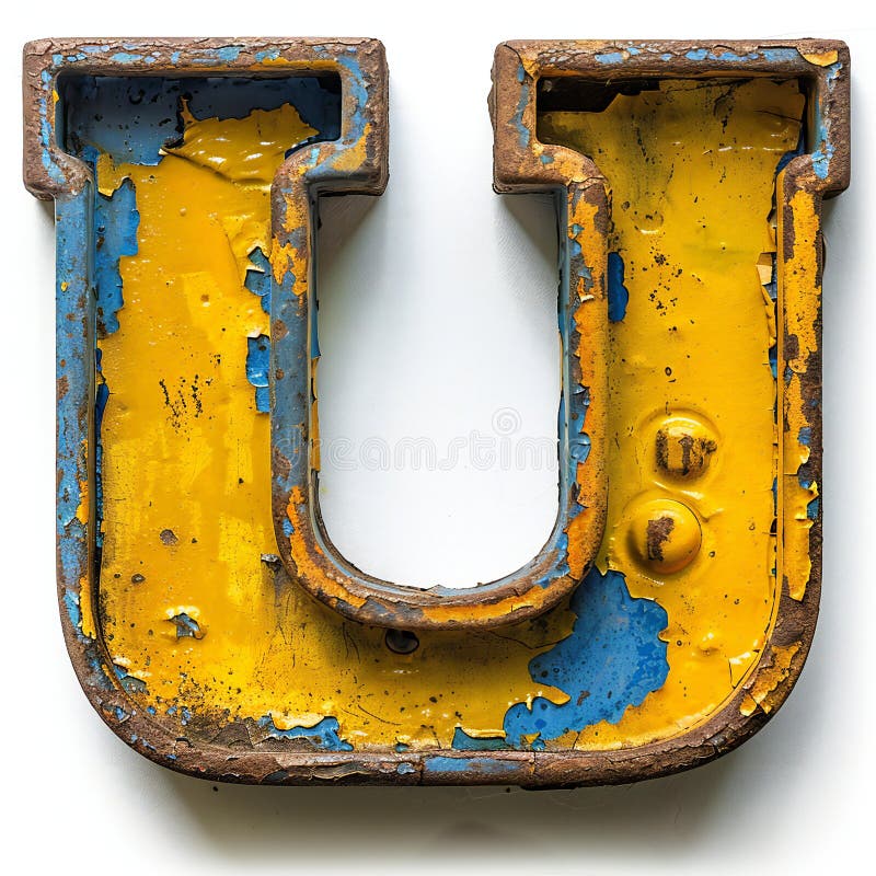 Illustration of U Symbol , Isolated on White Background , High Quality ...