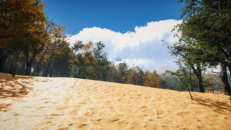 Illustration of an Undergrowth with a Biome Rich in Vegetation on a ...