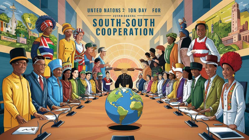Illustration of United Nations Day for South-South Cooperation ...