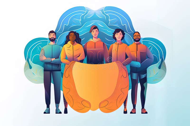 Illustration of Unity and Teamwork Transcend Differences. Unity ...