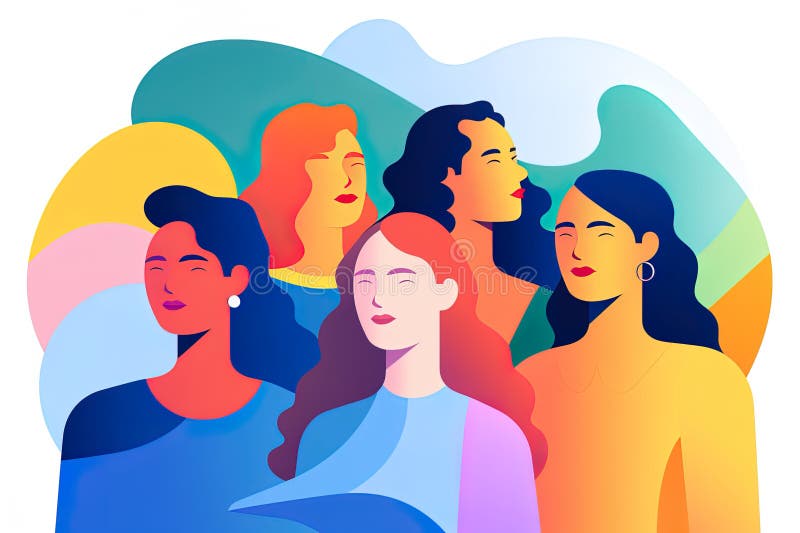 Illustration of Unity and Teamwork Transcend Differences. Unity ...