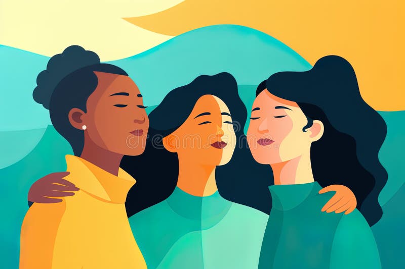 Illustration of Unity and Teamwork Transcend Differences. Unity ...