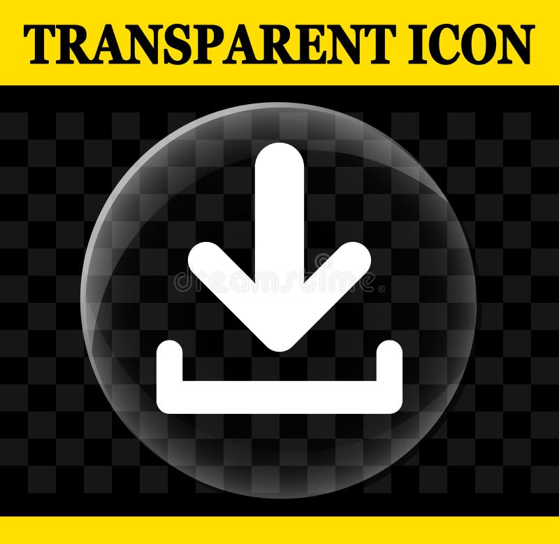 Upload Vector Circle Transparent Icon Stock Vector - Illustration of ...