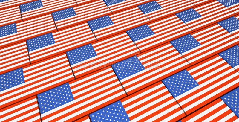 Illustration US flag stock illustration. Illustration of federal - 66464331