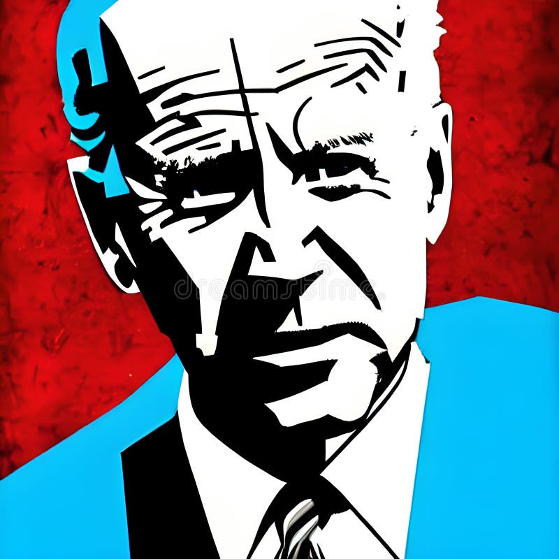 Illustration of USA President Joe Biden Editorial Image - Illustration ...