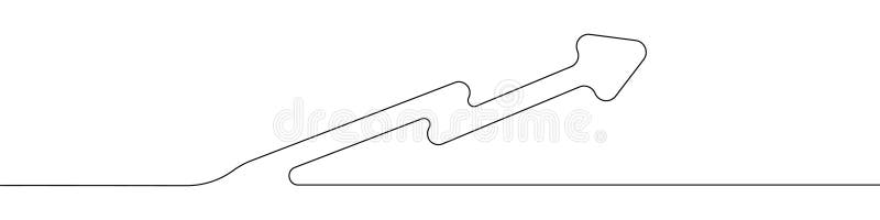Arrow Icon Line Continuous Drawing Vector. One Line Arrow Icon Vector ...