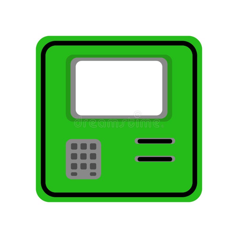 ATM Vector Icon. Terminal Vector Icon. Banking Systems Vector. Stock ...