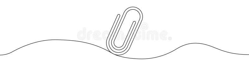 Clip Icon Line Continuous Drawing Vector. One Line Clip Icon Vector ...