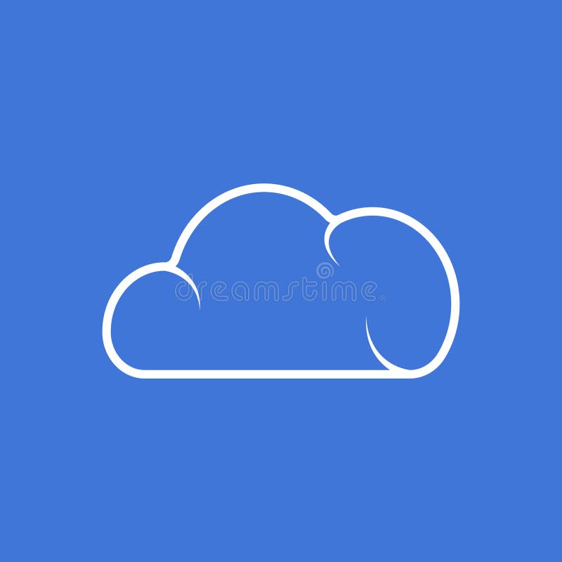 Cloud Vector Linear Icon. Line Clouds Icon in Flat Style. Vector ...