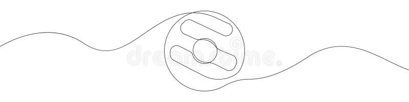 Donut Icon Line Continuous Drawing Vector. One Line Donut Icon Vector ...