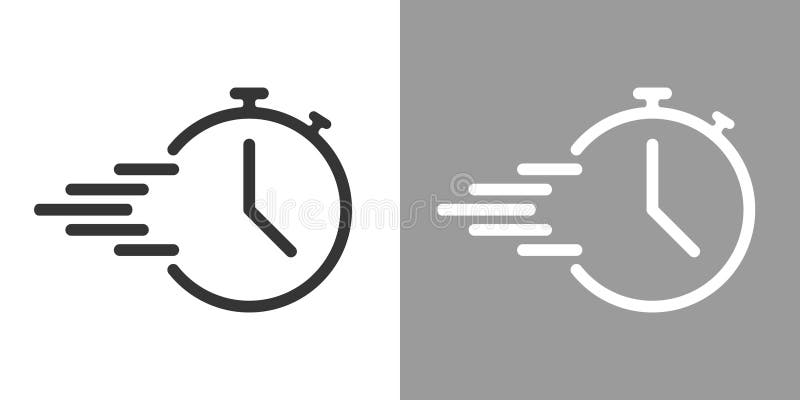 Fast Stopwatches Vector Set. Fast Time Vector Icon. Countdown Vector ...
