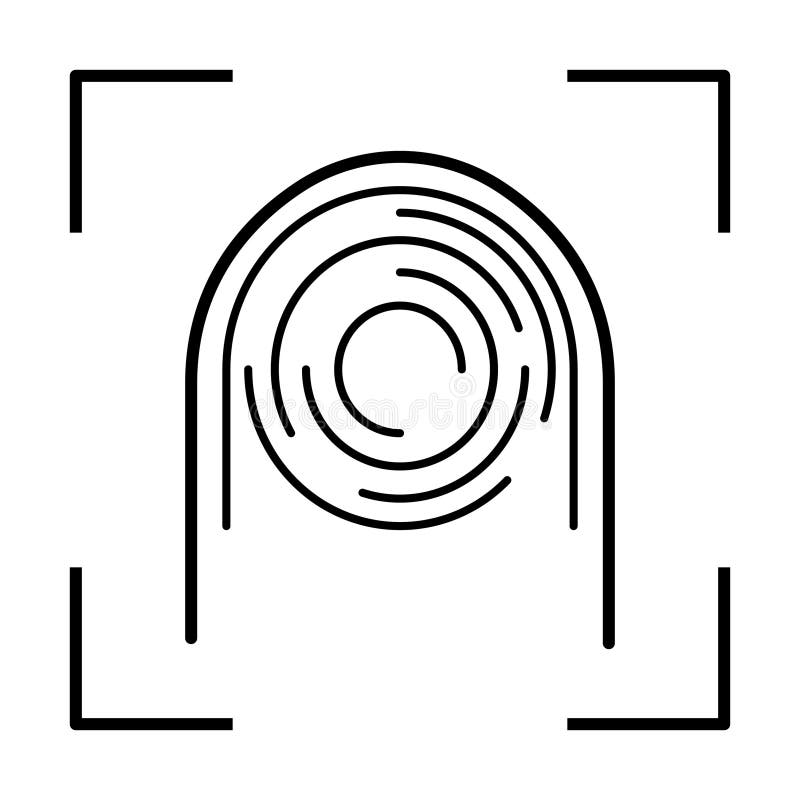 Fingerprint Vector Icon. Fingerprint Scanner Icon. Biometric ...