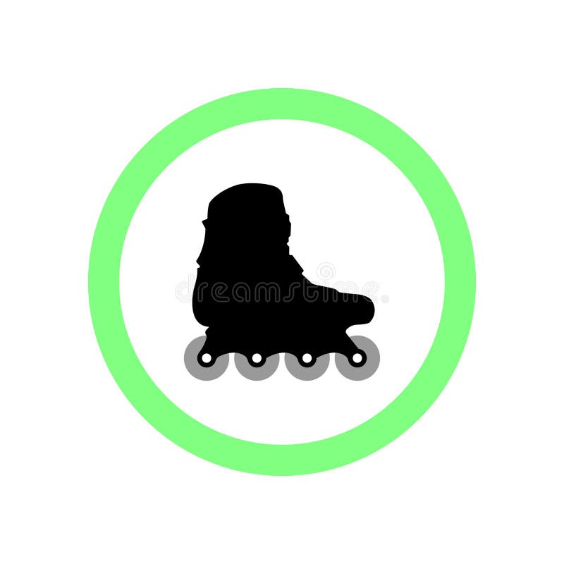 Icon Approving Rollers. Zone for Rollers Icon. Vector Icon for Sports ...
