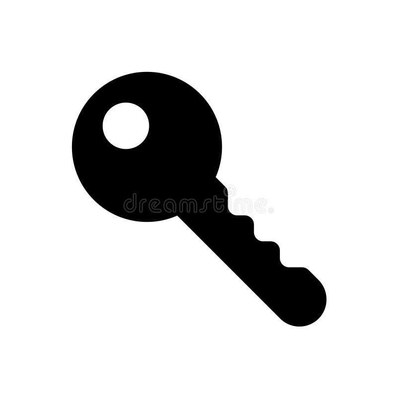 Key Black Icon. Simple Trendy Key Vector Icon in Flat Style. Icon ...