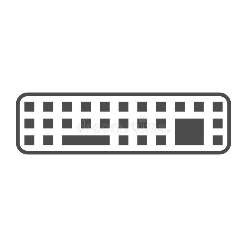 Keyboard Vector Icon. Different Size Keyboard for PC. Modern Keyboard ...