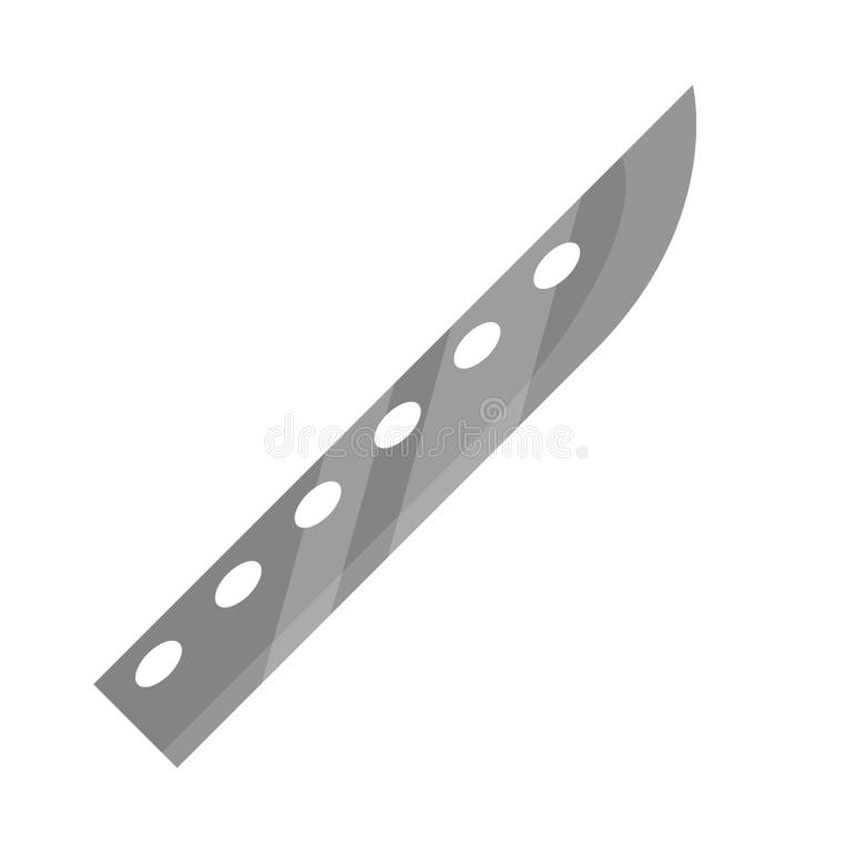 Knife Blade Vector. Kitchen Knife Vector. Vector Illustration. Stock ...