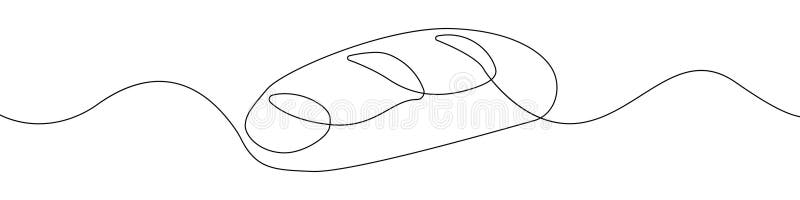 Loaf Icon Line Continuous Drawing Vector. One Line Loaf Icon Vector ...