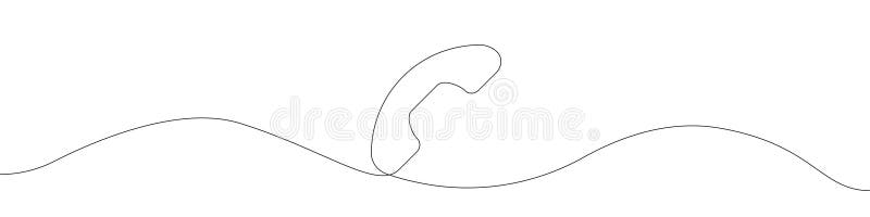 Phone Icon Line Continuous Drawing Vector. One Line Phone Icon Vector ...