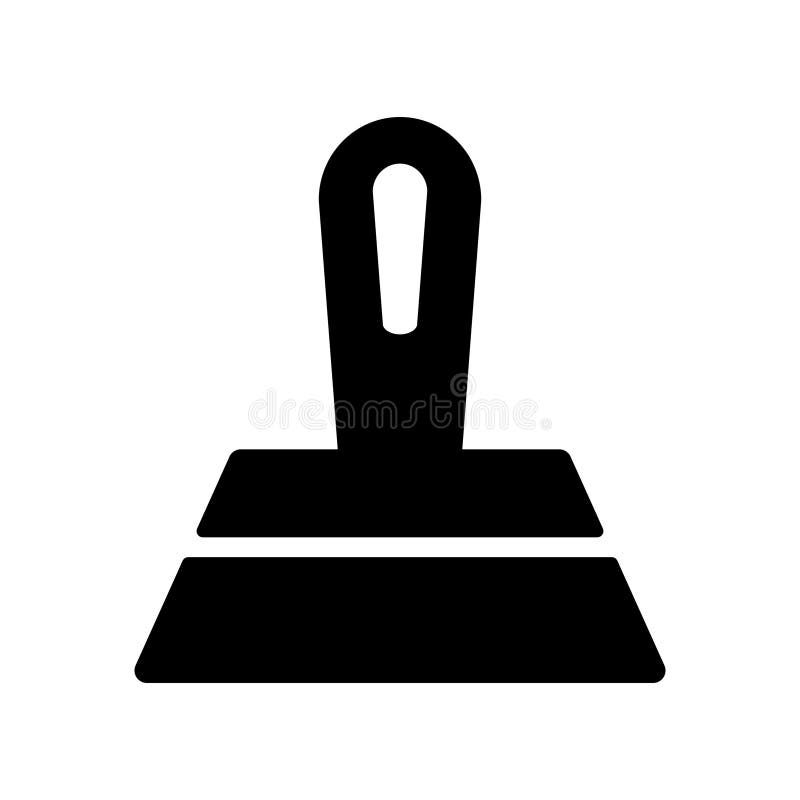 Putty Knife Vector Icon. Putty Knife Icon Isolated on White Background ...