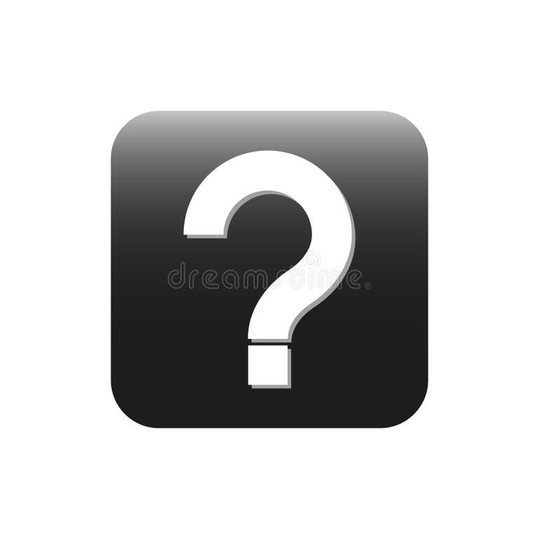 Question Mark Button Vector Icon. Vector Icon of Trendy Question Mark ...