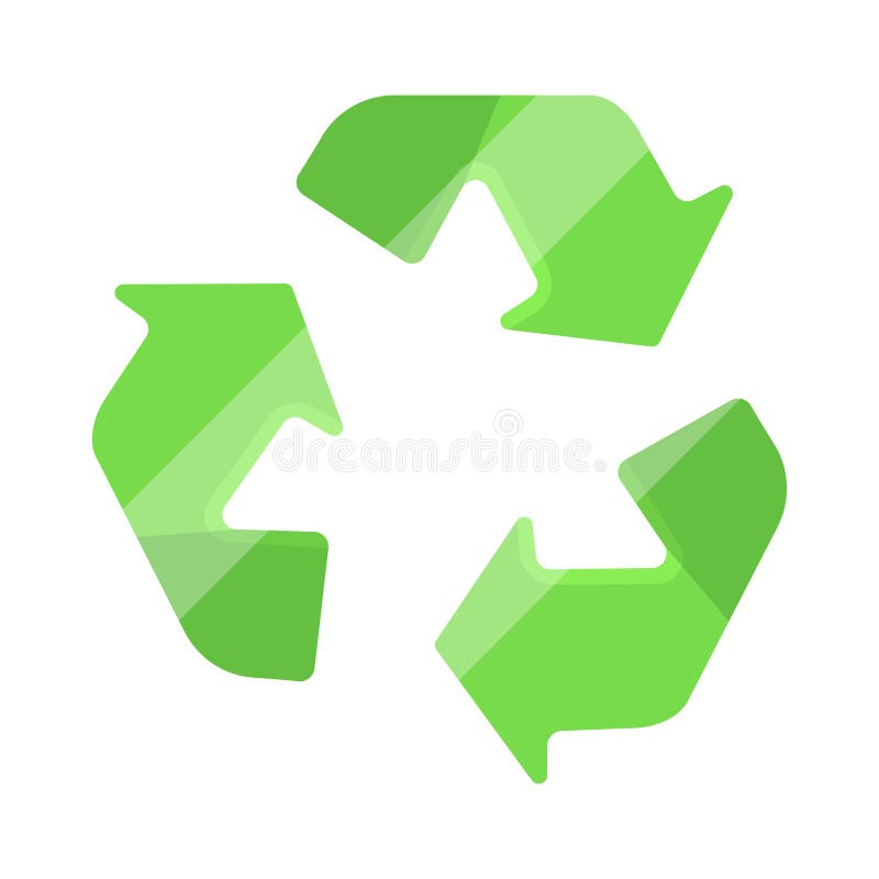 Recycling Sign Vector Set. Circle Arrows Icon. Arrows Rotate Clockwise ...