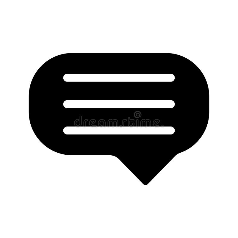 SMS Icon. Vector Message Icon in Flat Style. Trendy Sms or Message ...