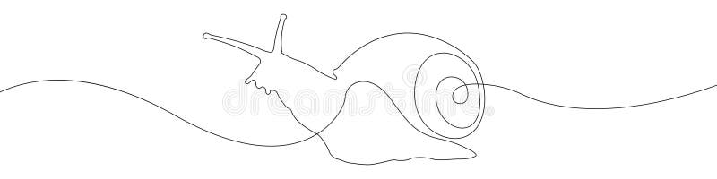 Snail Icon Line Continuous Drawing Vector. One Line Snail Icon Vector ...