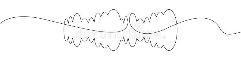 Soundwave Line Continuous Drawing Vector. One Line Soundwave Vector ...
