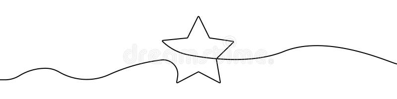 Star Icon Line Continuous Drawing Vector. One Line Star Icon Vector ...