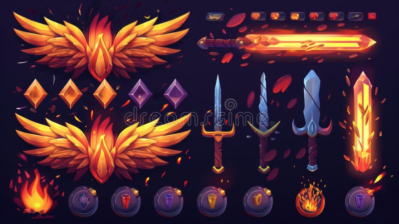 This Illustration of User Progress Features a Gold and Silver Ancient ...