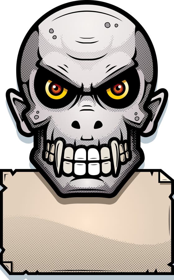 Vampire Sign Illustration stock vector. Illustration of monster - 115815761