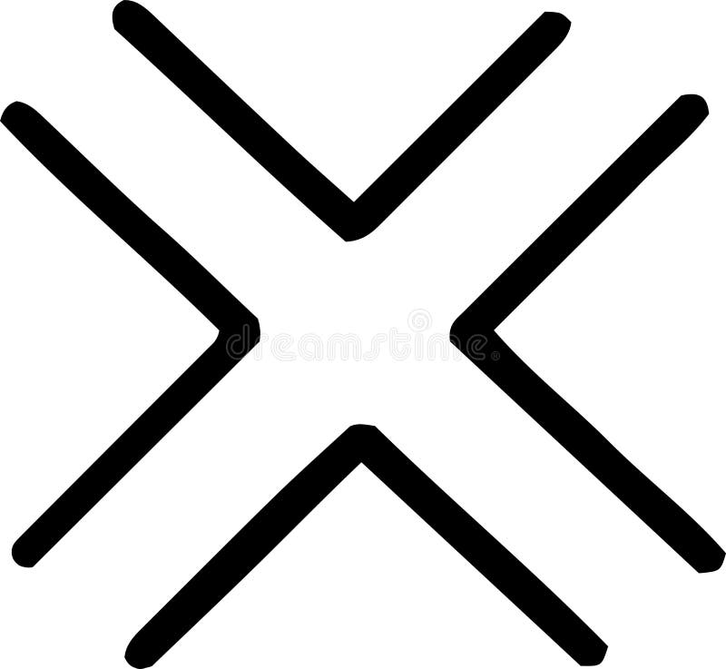 Variation of Handwritten Anger Mark Stock Vector - Illustration of ...