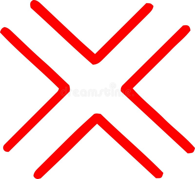 Variation of White Handwritten Red Anger Mark Stock Vector ...