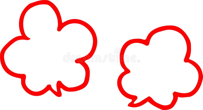 Variation of White Handwritten Red Anger Mark Stock Vector ...