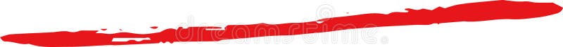 Various Red Rough Lines Written with a Brush Stock Vector ...