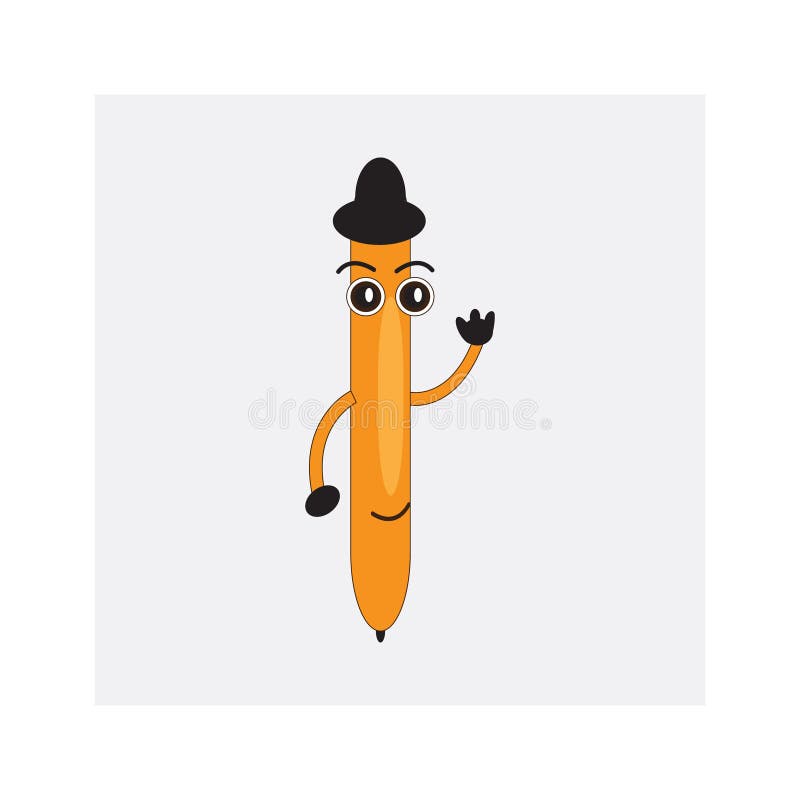 Illustration Vector of a Animation Cool Pen Stock Vector - Illustration ...
