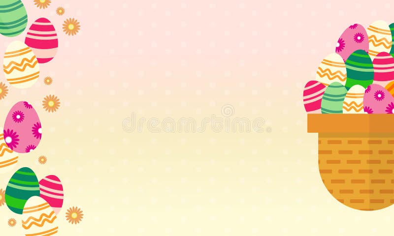 Illustration Vector Art of Easter Theme Greeting Card Stock Vector ...